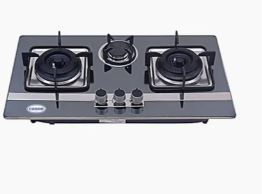 Canon Kitchen Hob – 3 Burner Gas Hob (Black & Silver) – Bin Bakar ...